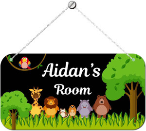 Ashvah Wooden Aidan Door Sign Kids Room Name Plate Price in India - Buy ...