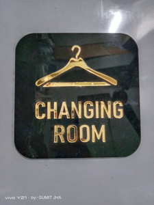 SIGNAGE AND BOARDS SOLUTION Plastic Changing room Name Plate Price in ...