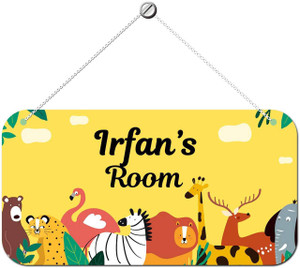 ARTBUG Wooden Irfan Door Sign Kids Room Name Plate Price in India - Buy ...