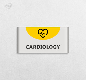 MYSIGN Wooden 'CARDIOLOGY' SIGN BOARD FOR HOSPITAL (6x12") Name Plate ...