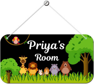 Ashvah Wooden Priya Door Sign Kids Room Name Plate Price in India - Buy ...