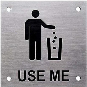 SIGNAGE AND BOARDS SOLUTION Dust Bin I Use Me I Garbage Sign I ...