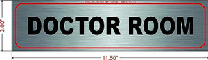 METALARTSASIA Stainless Steel DOCTOR ROOM Multi Use Sign board Name ...