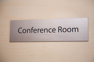 STEELARTCRAFT Stainless Steel CONFERENCE ROOM, OFFICE Name Plate Price ...