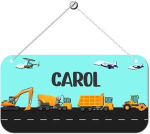 Ashvah Wooden Carol Door Sign Kids Room Name Plate Price in India - Buy ...