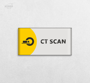 MYSIGN Wooden 'CT SCAN' SIGN BOARD FOR HOSPITAL (6x12") Name Plate ...