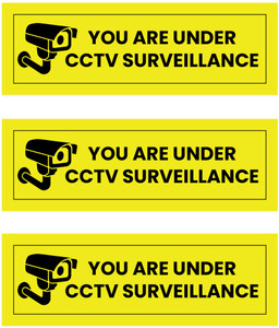 SignsExpress Plastic Warning Sign Board, You are under cctv ...