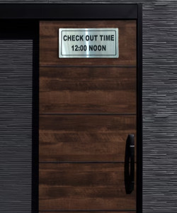 HANKRISH Stainless Steel CHECK OUT TIME Name Plate Price in India - Buy ...