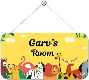 ARTBUG Wooden Garv Door Sign Kids Room Name Plate Price in India - Buy ...