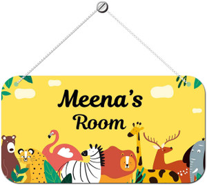 ARTBUG Wooden Meena Door Sign Kids Room Name Plate Price in India - Buy ...