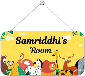 ARTBUG Wooden Samriddhi Door Sign Kids Room Name Plate Price in India ...