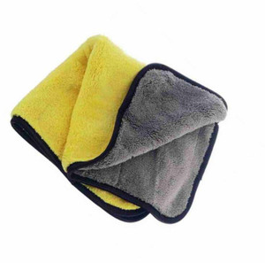 SNAN car washing clothes (Pack Of 1, 600GSM) YELLOW AND GREY Cloth ...