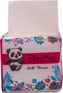 Dab N Klean Soft Tissue 100 Pulls 24 x 24cm Pack of 5 White Paper ...