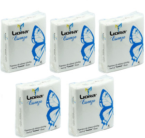 Liora Tissue, 33x33 cm, 50 Pulls, 2 Ply (Pack of 5 ) Plain White Paper ...