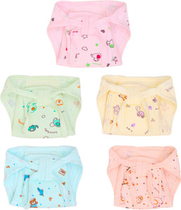 BREEZEWAY New born baby langot Cloth diaper extra paded Pack of 5 (6-12 ...