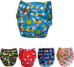 Dumbledo Reusable Eco-Friendly Dry Feel 1 Blue Cloth Diaper Without ...