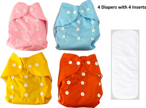 smilykid 100% Cloth Washable Baby Diaper with White Insert(PI+SB+Y+O ...