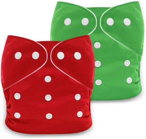 BATANIYA Washable Reusable Adjustable Diapers(Red Green 2 Nappy) - Buy ...