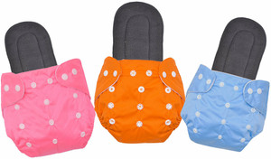 Clinkz Reusable Cloth diapers for Babies, Pack of 3 with 3 Insert - Buy ...