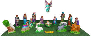 MDT India Christmas Nativity Crib Set for Xmas Decoration Separate ...