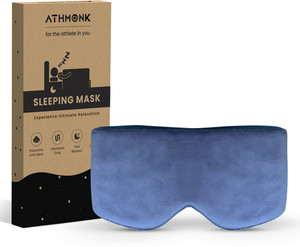 Athmonk Extra-Wide Eye Mask For Sleeping With Velcro Strap Eye Shade ...