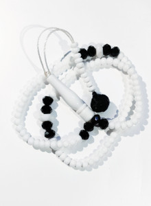 Furqan white tasbih,white small tasbih Pearl Glass Necklace Price in ...