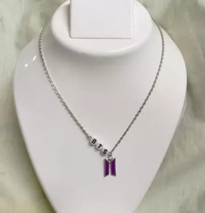 Harsu Collection BTS logo necklace, kpop bts logo chain, bts army ...