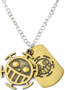 ComicSense One Piece Anime Heart Pirate Logo Necklace Anime Cosplay ...