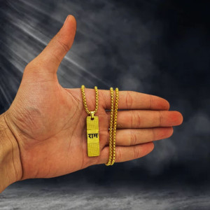 Fine Creation Hindu God Lord Jai Shri Ram Hindi Locket Pendant Necklace ...