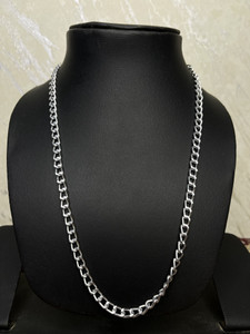 beadup Sterling Silver Plated Stainless Steel Chain Price in India ...