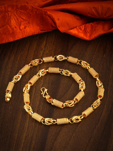 MEENAZ chains for men boys gold neck chain necklace gents stylish daily ...