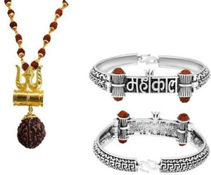 Third Eye Damaru Trishul Locket Mala original panchmukhi rudraksha mala ...
