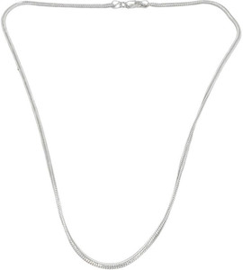 Sahiba Gems Pure Silver Neck Chain Designer Heavy Style 22 Inch ...