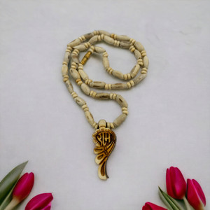 Dev Samagri Original Tulsi Natural 20 inch Tulsi Kanthi Mala with ram ...