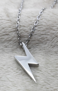 Vivity Latest Trendy Korean Style Lightning Bolt Thunder Necklace Punk ...