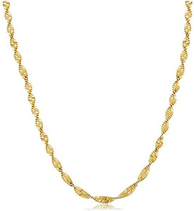 moonplus Gold Plated Fancy Disco Chain for Girl and Women Gold-plated ...