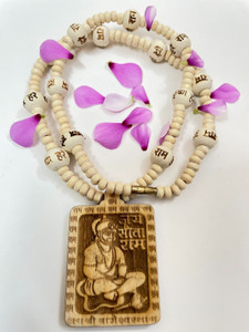 Ankit Gems Natural Wood Tulsi Kanthi Mala Hanuman ji Bageshwar Dham ...