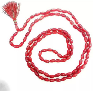 iva Natural Coral Rosary Red Munga Mala 108+1 Coral Stone Chain Price ...