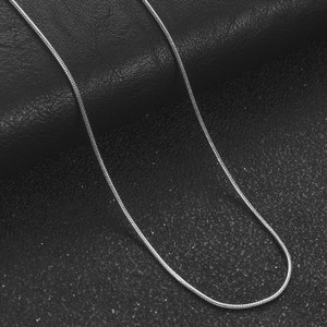 Minprice 100% Stainless Steel Silver 2mm Round Thin Waterproof Necklace ...