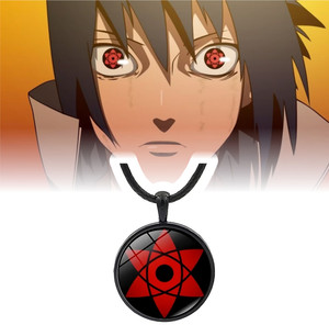 Classic Quirk Naruto Anime Sasuke Uchiha Magekyou Sharingan Eye Pendant ...