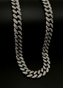 SAFISHA Hip Hop Cuban Mc Stan Chain Diamonds Plated Men Ice Chain ...