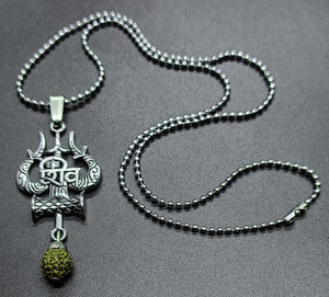 Dynamic Retail Global Shiva Mahadev Mahakal Locket Pendant Necklace ...