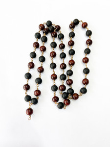 Karungalkumar Original Karungali mixed Senkali malai (Impon)|10 mm ...