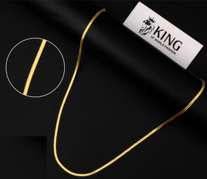 King of World Fashion Micro Gold Plated Chain 20 Inches gold Chain for ...
