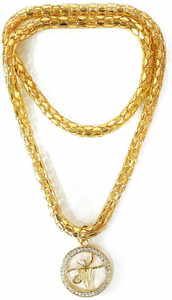 Shri Ram Creations Artificial 10 mm Thick Chain Mala with 1.5 inch MAA ...