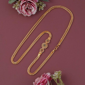 SHREEJI FASHION JEWELLRY MOHINI MOP M.S. DOUBLE CHAIN PENDANT 24" inch ...