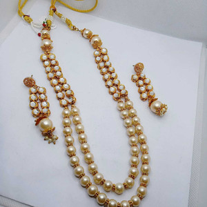 Bhagwati jewels art Gold-plated Plated Alloy Necklace Set Price in ...