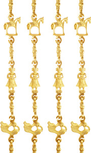 INDIAN ART VILLA Brass Jhula Chain Horse, Men Guard, Peacock, Elephant ...