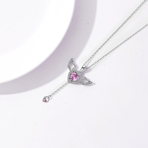 Winnifred Winnifred Anti Tarnish Stainless Steel Silver Diamond Flying ...