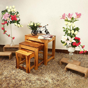Vailge Solid Wood Nesting Table Price in India - Buy Vailge Solid Wood ...